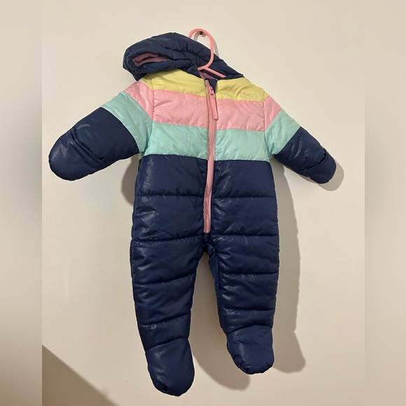 Rothschild | Jackets & Coats | Cute Colorful Baby Girl Onesie Coat Snow ...